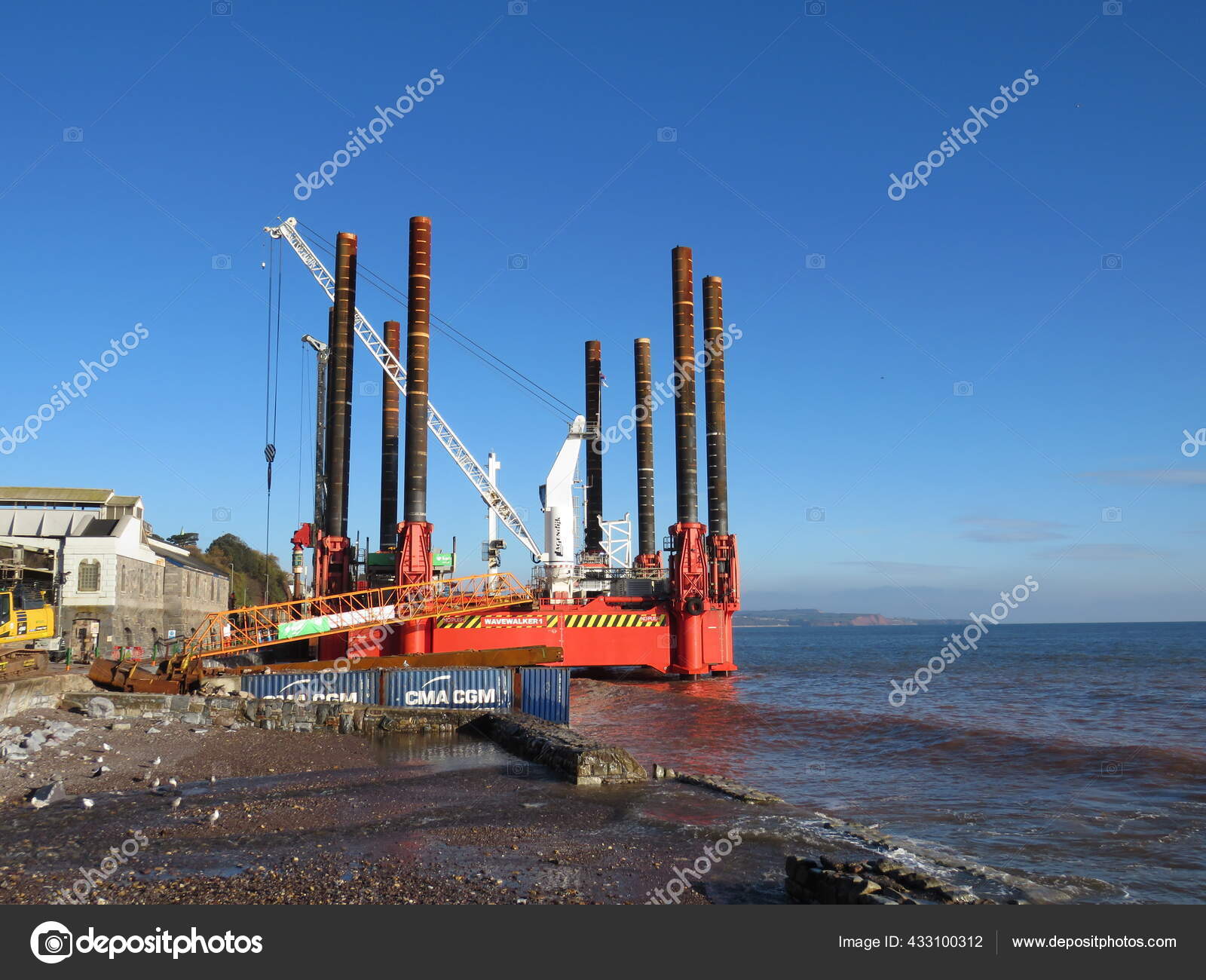 Dawlish Devon Wavewalker Platform Dawlish Facilitate Ongoing Works ...