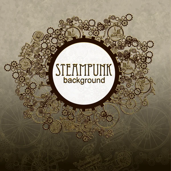 Set steampunk style frame steampunk background for design Stock Vector ...
