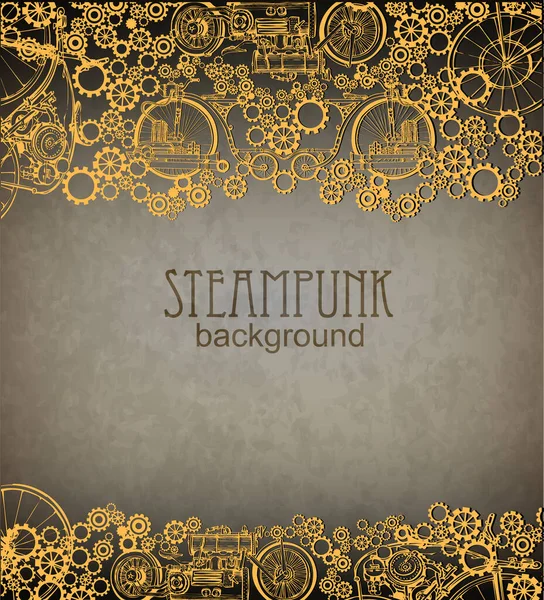Template steampunk design for card set. Frame steampunk Stock Vector ...
