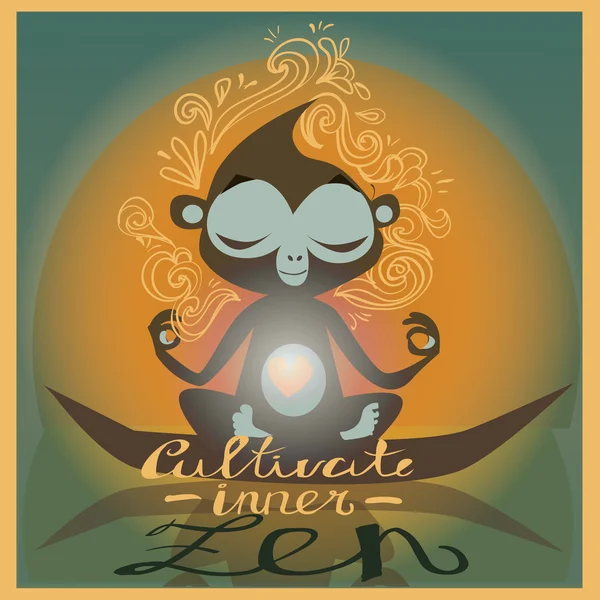 Card with Buddha — Stock Vector © Cofeee #141152104