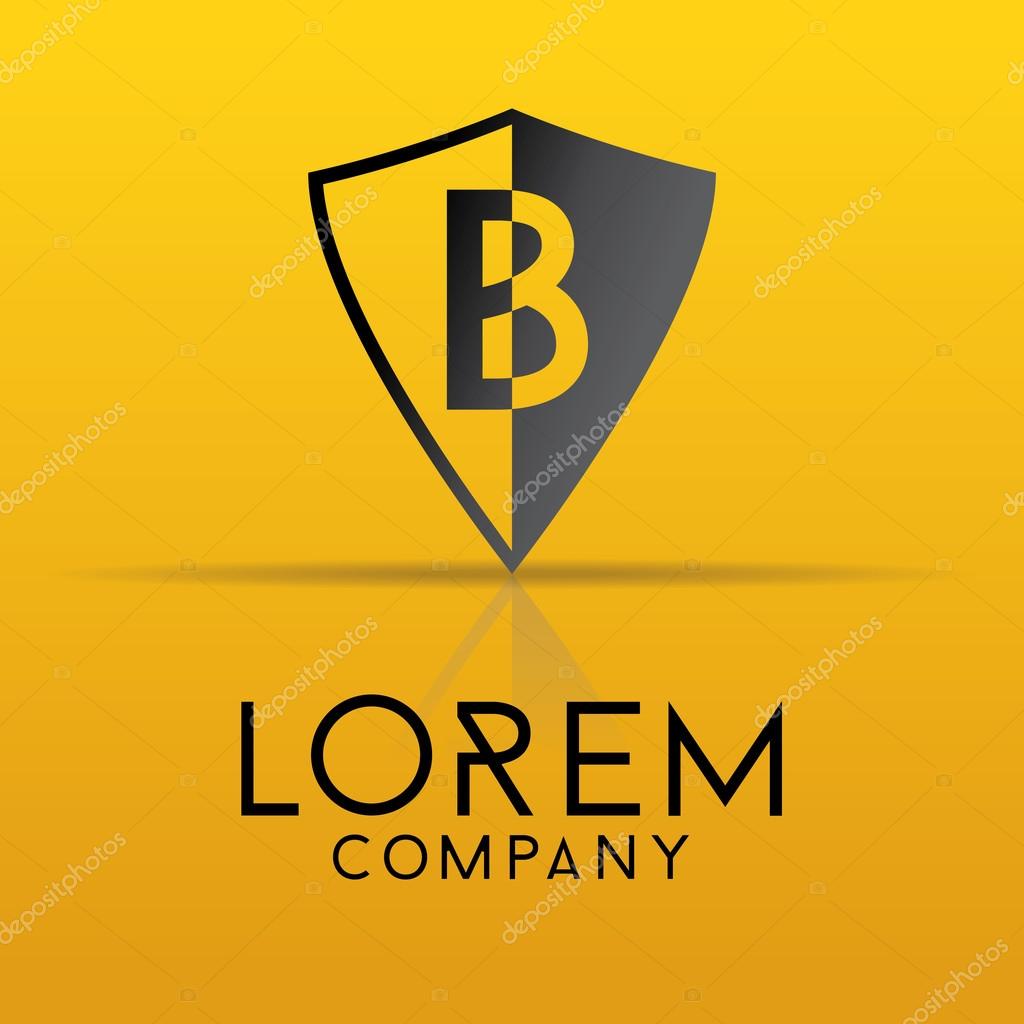 Letter in shield logo design Stock Vector by ©ballakornel 110818542