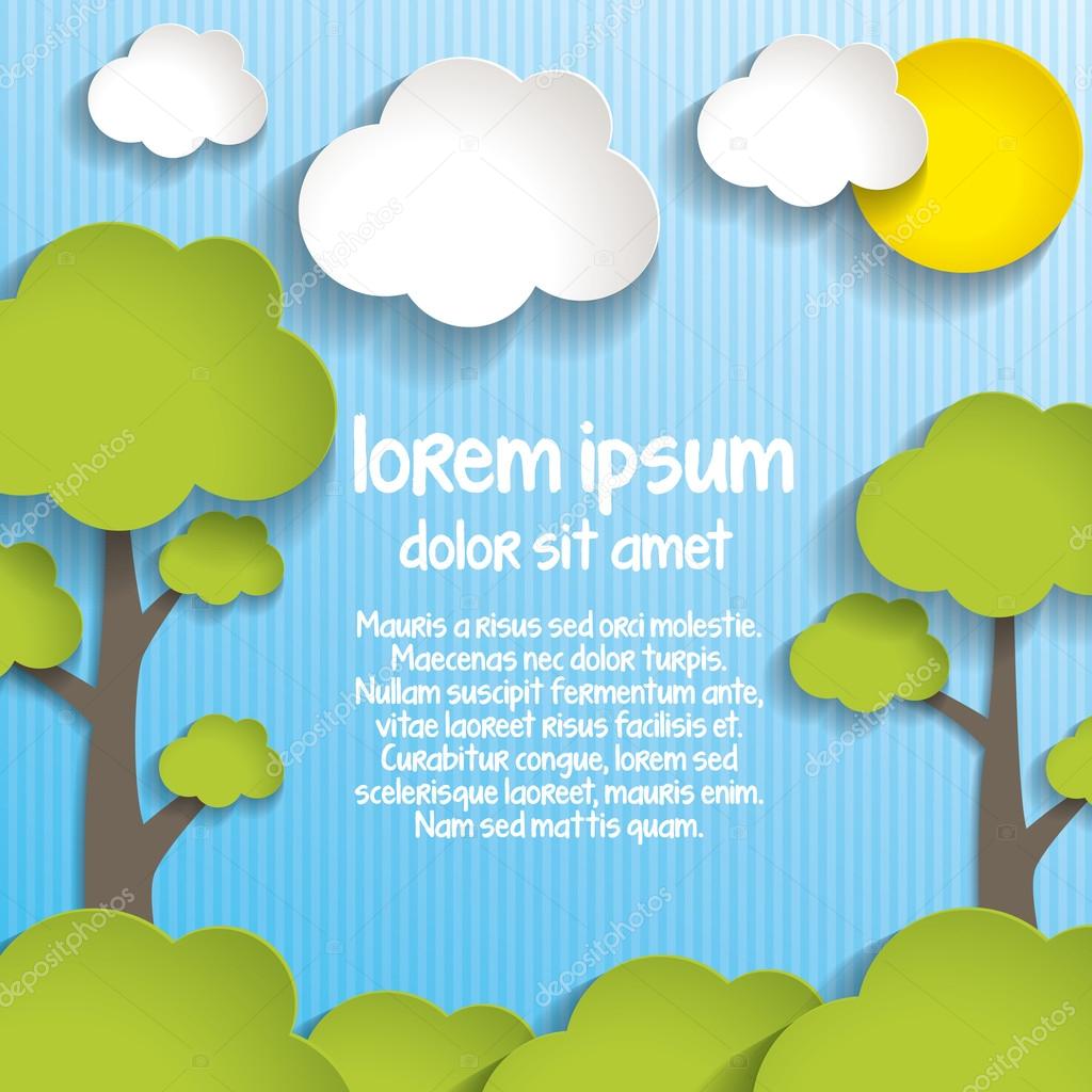 Nature paper background. Stock Vector Image by ©ballakornel #65683669