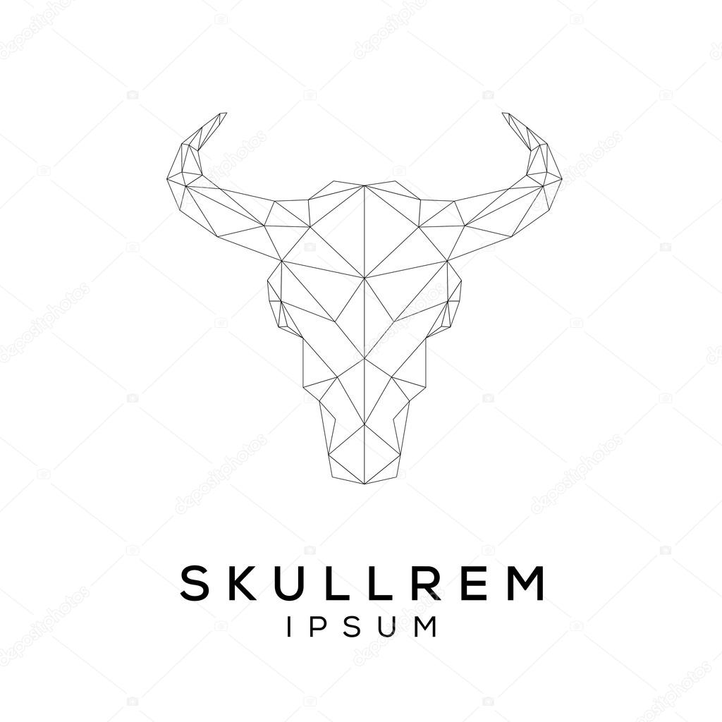Bull face logo template Stock Vector by ©ballakornel 86004350