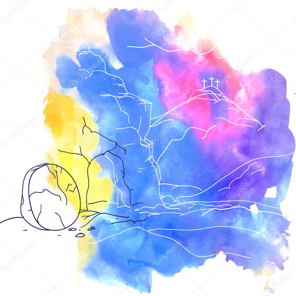 The bright empty tomb Stock Vector Image by ©mashabr #71344453