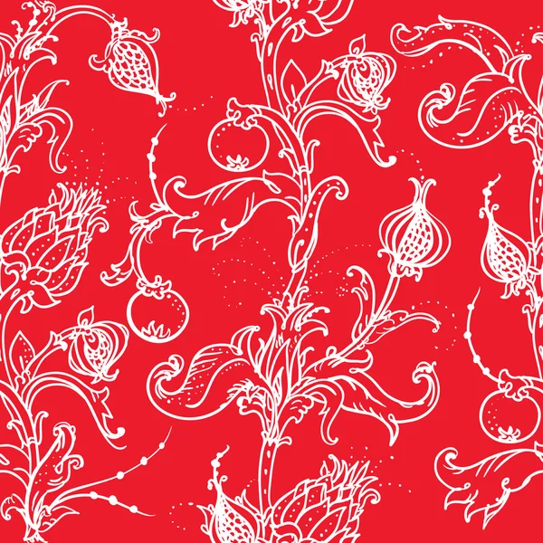 Medieval floral pattern — Stock Vector © mashabr #79059954