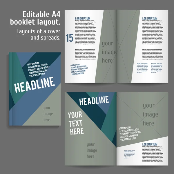 A4 book Layout Design Template Stock Vector Image by ©mashabr #76716783