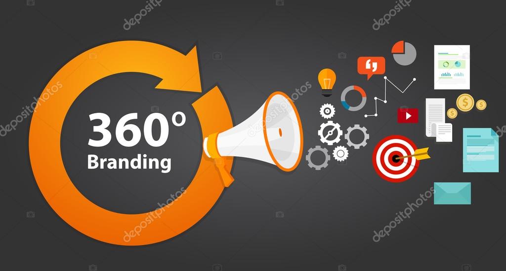 360 branding strategy concept Stock Vector Image by ©bakhtiarzein #73816783