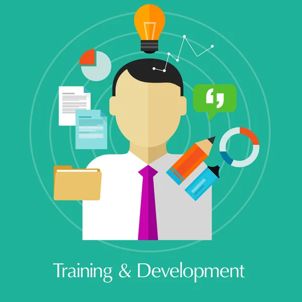 Training and development Stock Vectors, Royalty Free Training and ...