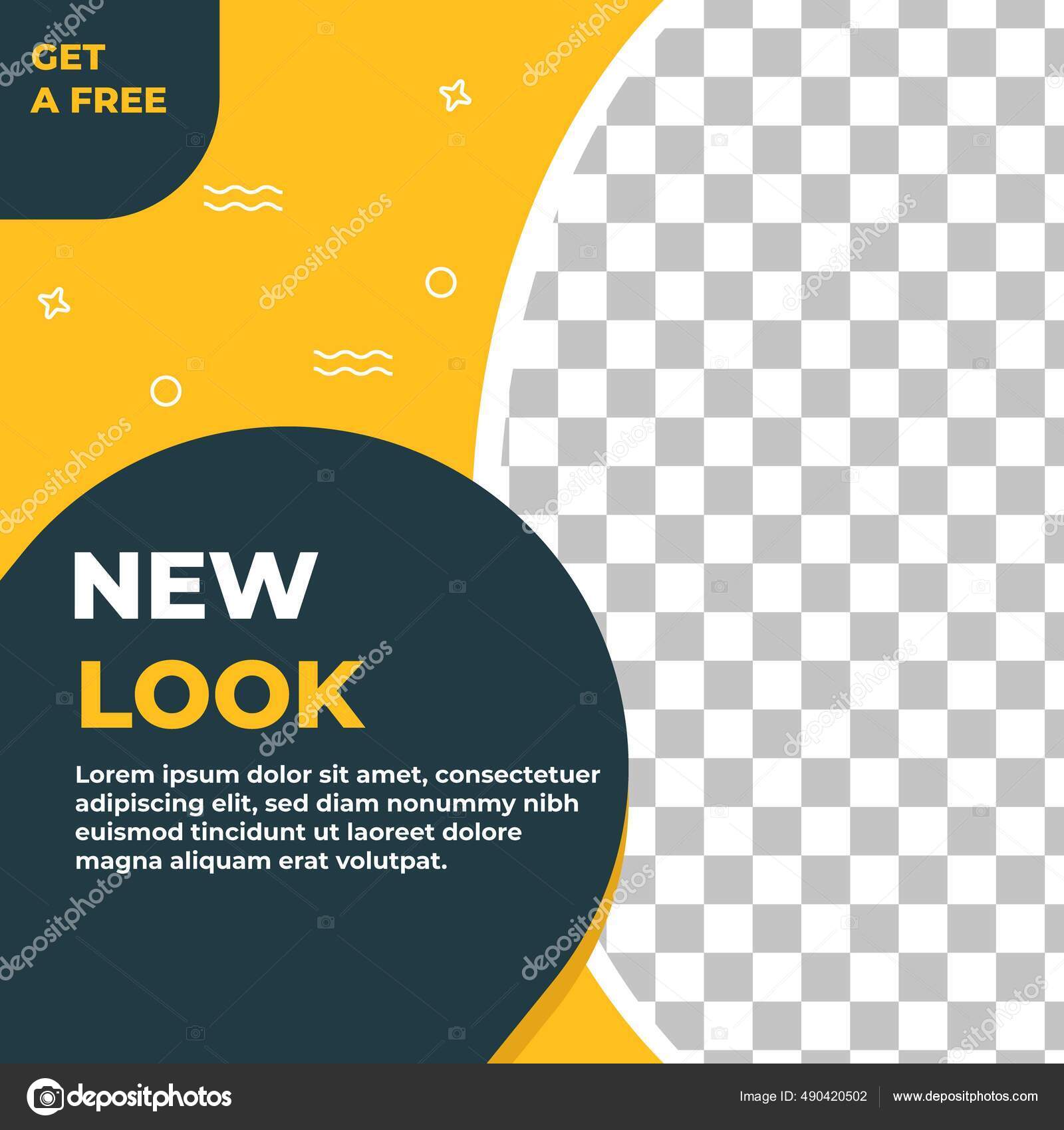 New Look Banner Template Your Design Vector Illustration Stock Vector ...