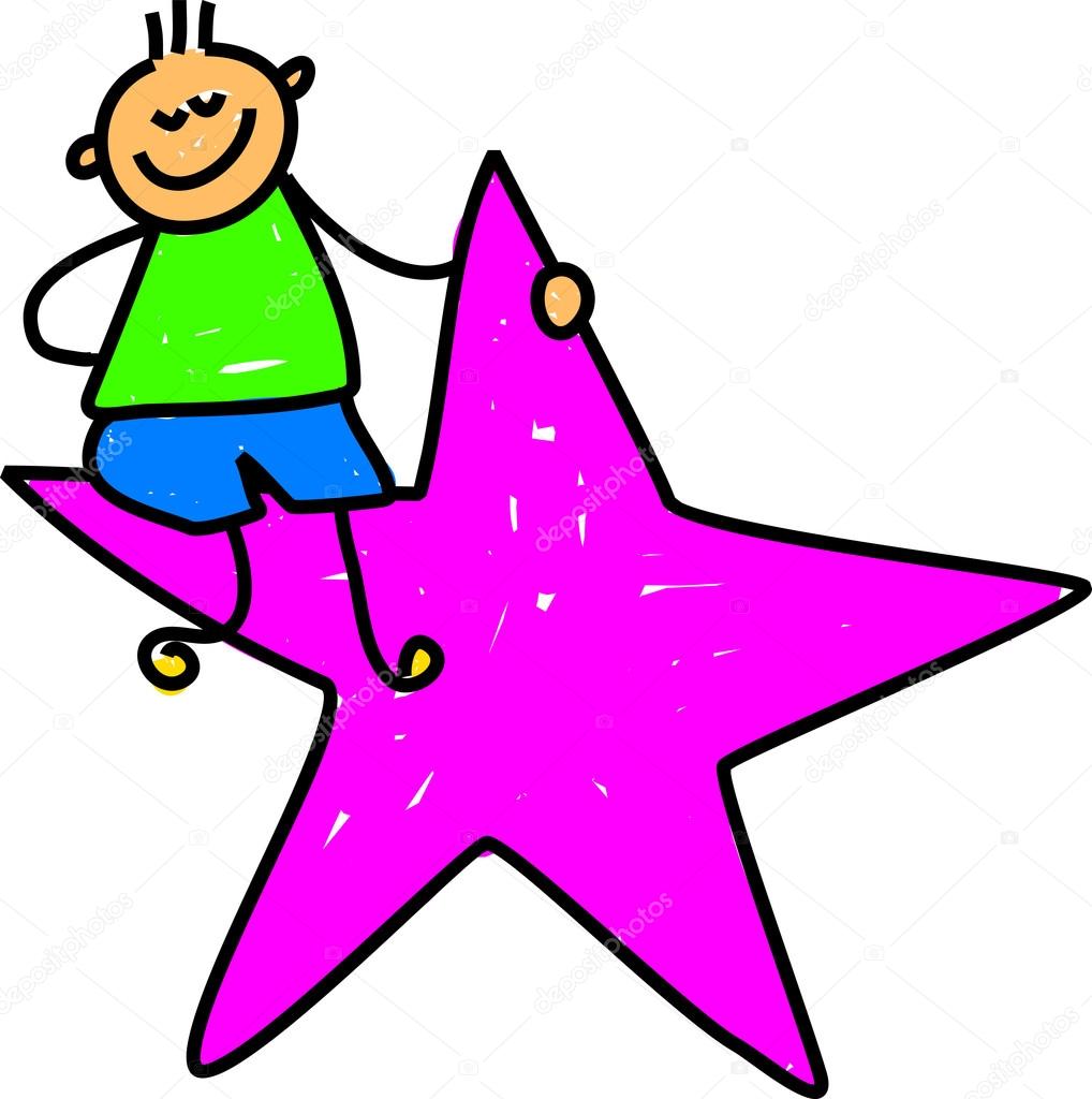 Happy children with star Stock Vector Image by ©Prawny #64286809