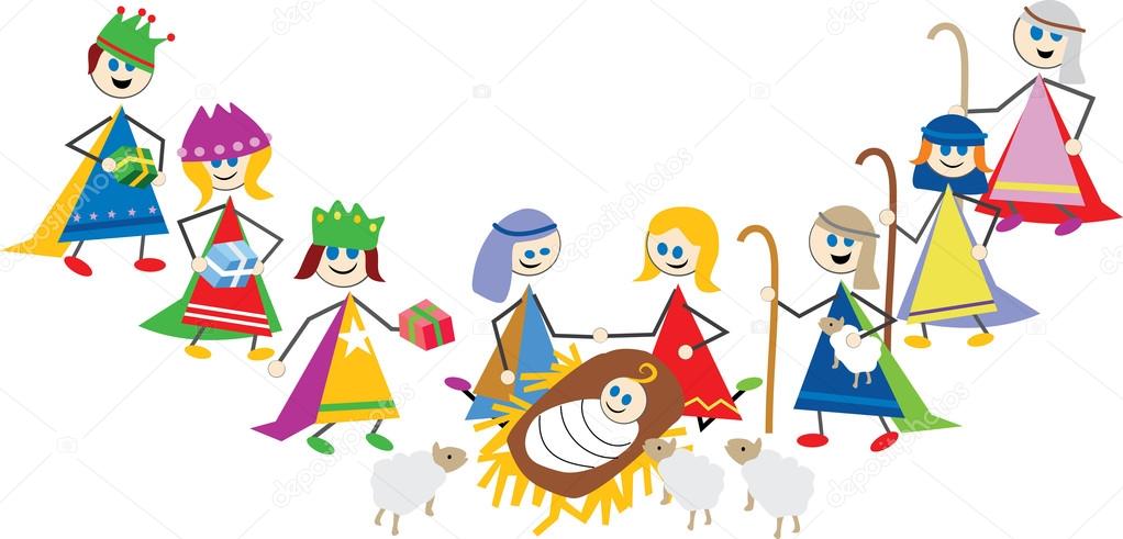 Nativity kids cartoon Stock Vector Image by ©Prawny #64288497