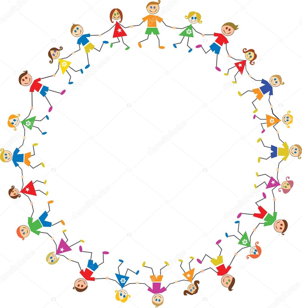 Glada barn tecknade — Stock vektor #64288941