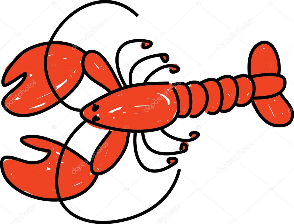 Lobster illustration — Stock Vector © Prawny #64289079