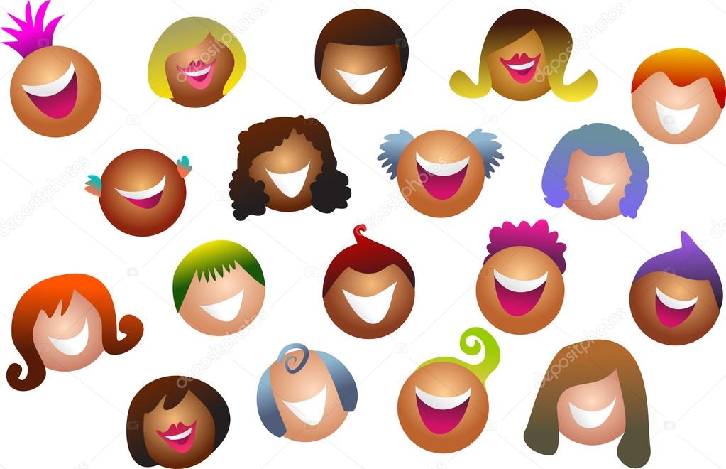 Laughing Audience Clip Art