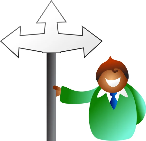 Man with arrow Stock Illustration by ©Prawny #64287063