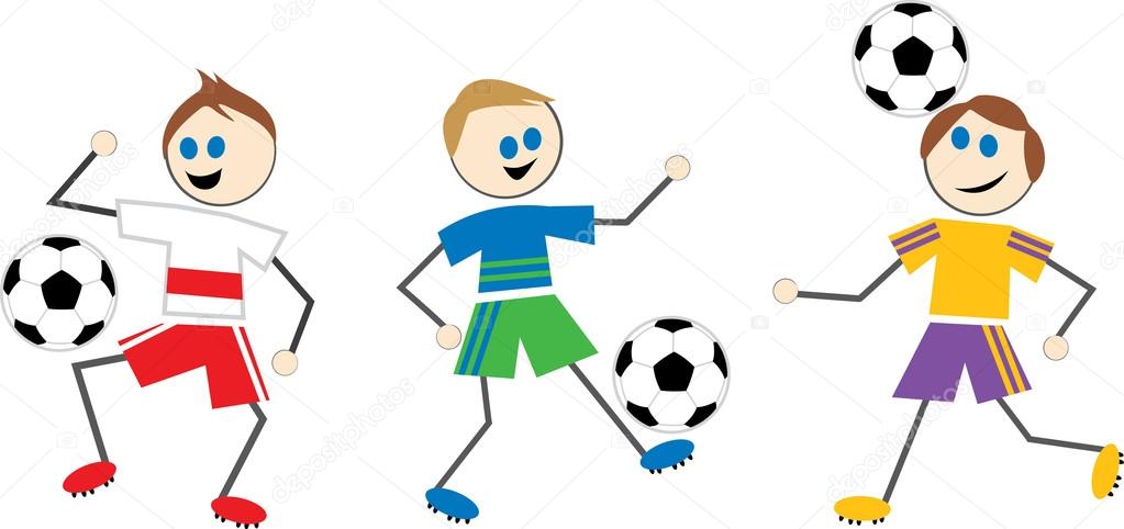 Soccer kids cartoon Stock Vector by ©Prawny 64292531