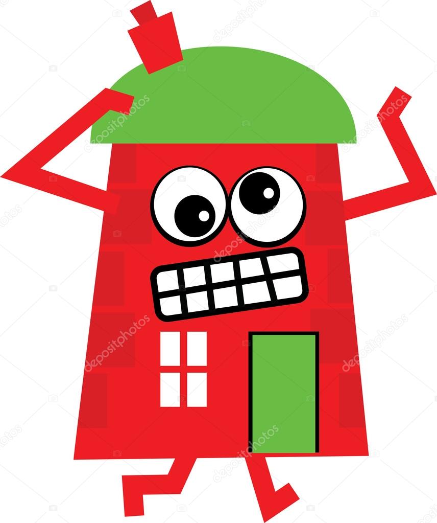 Angry house cartoon Stock Vector Image by ©Prawny #64295135
