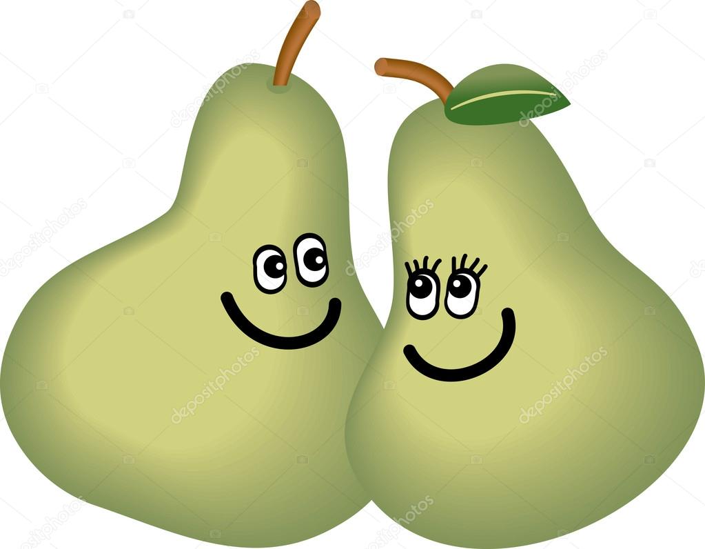 Pair Of Pears — Stock Vector © Prawny 64298463