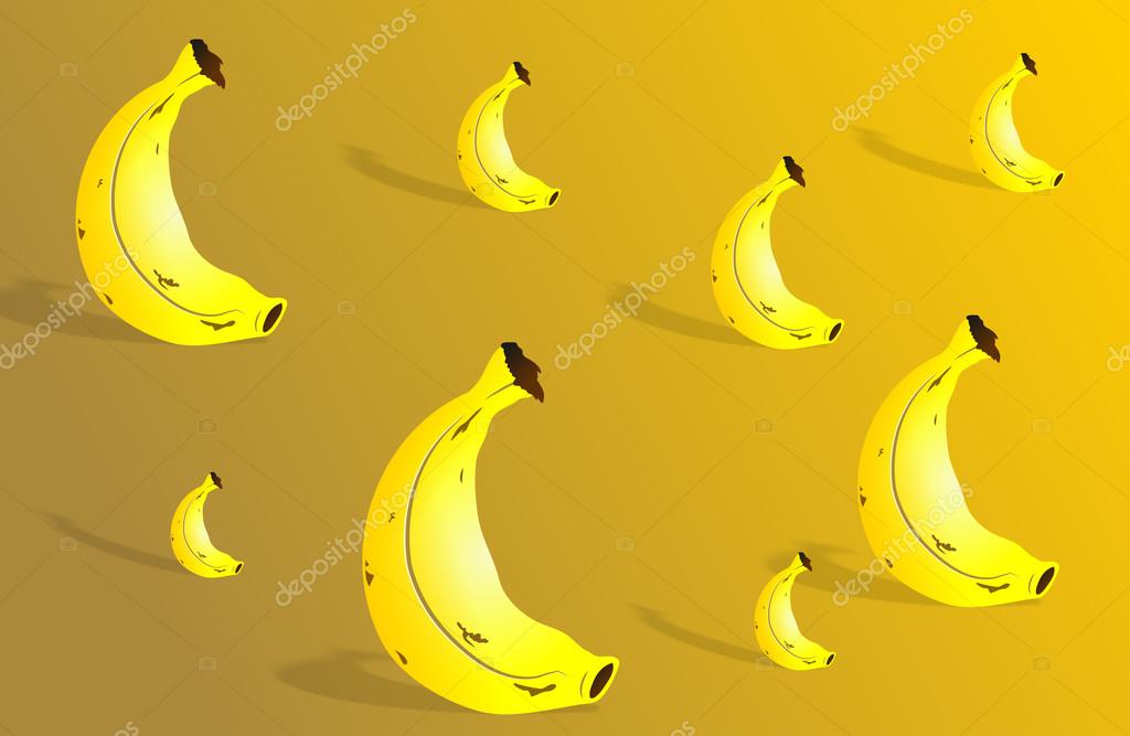 Banana wallpaper background design. Stock Illustration by ©Prawny #65261339