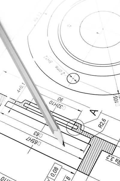 Engineering drawing Stock Photos, Royalty Free Engineering drawing ...