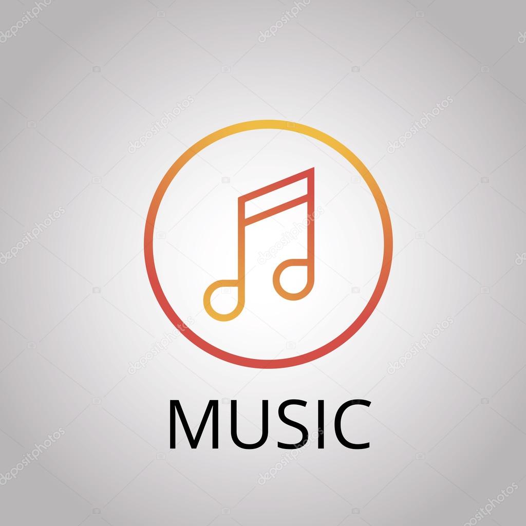 Music connecting the world logo logotype vector icon Stock Vector Image ...