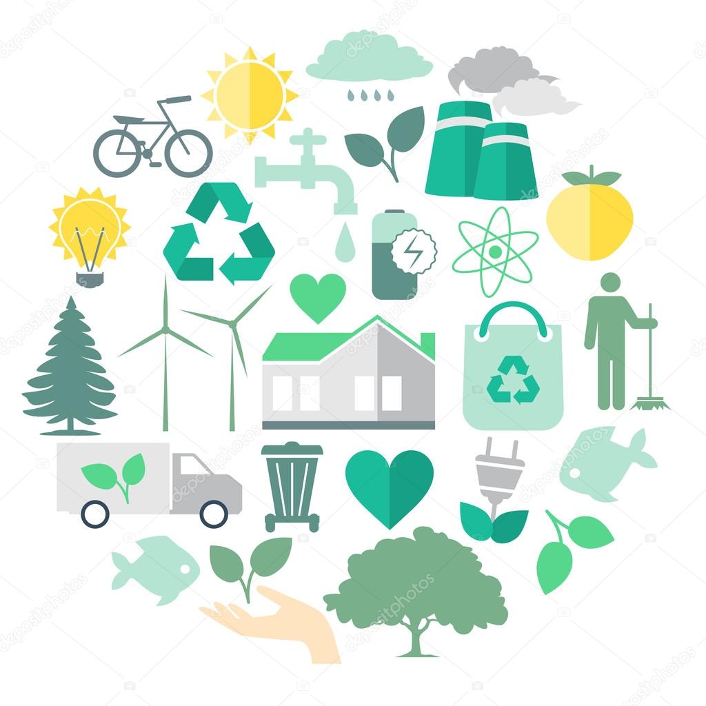 Cuidado del medio ambiente Vector imagen — Vector de stock © yanalesnyk ...