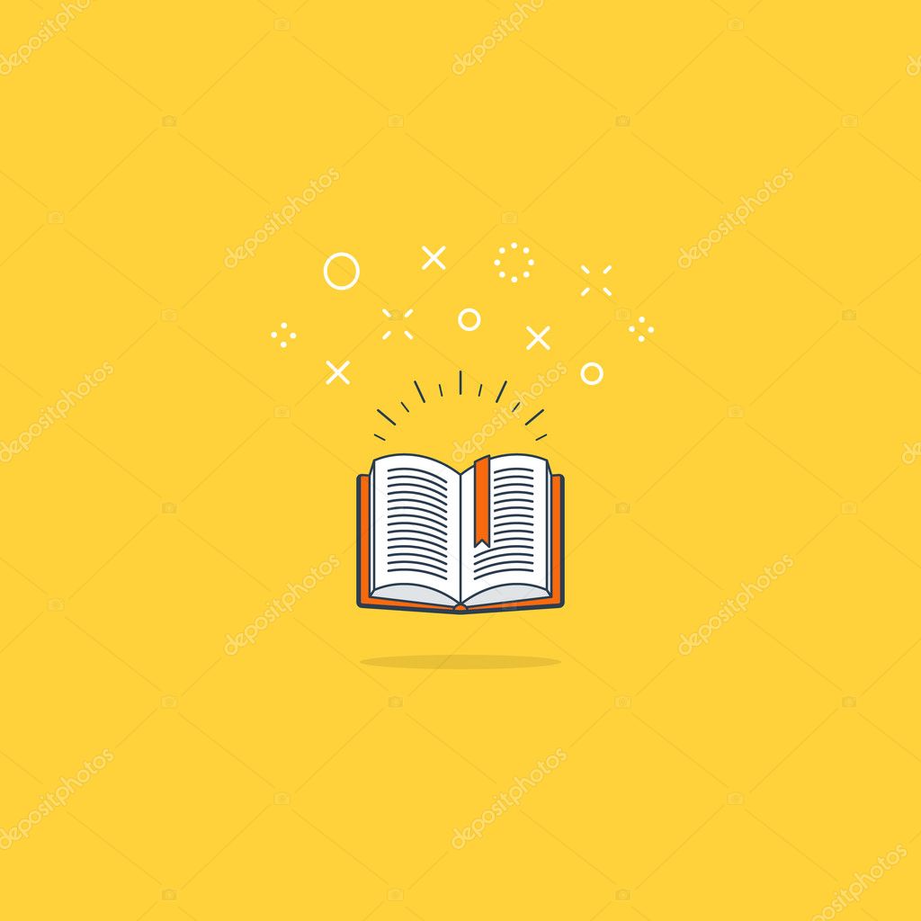 Magic Book with tab Stock Vector Image by ©Stmool #114077966