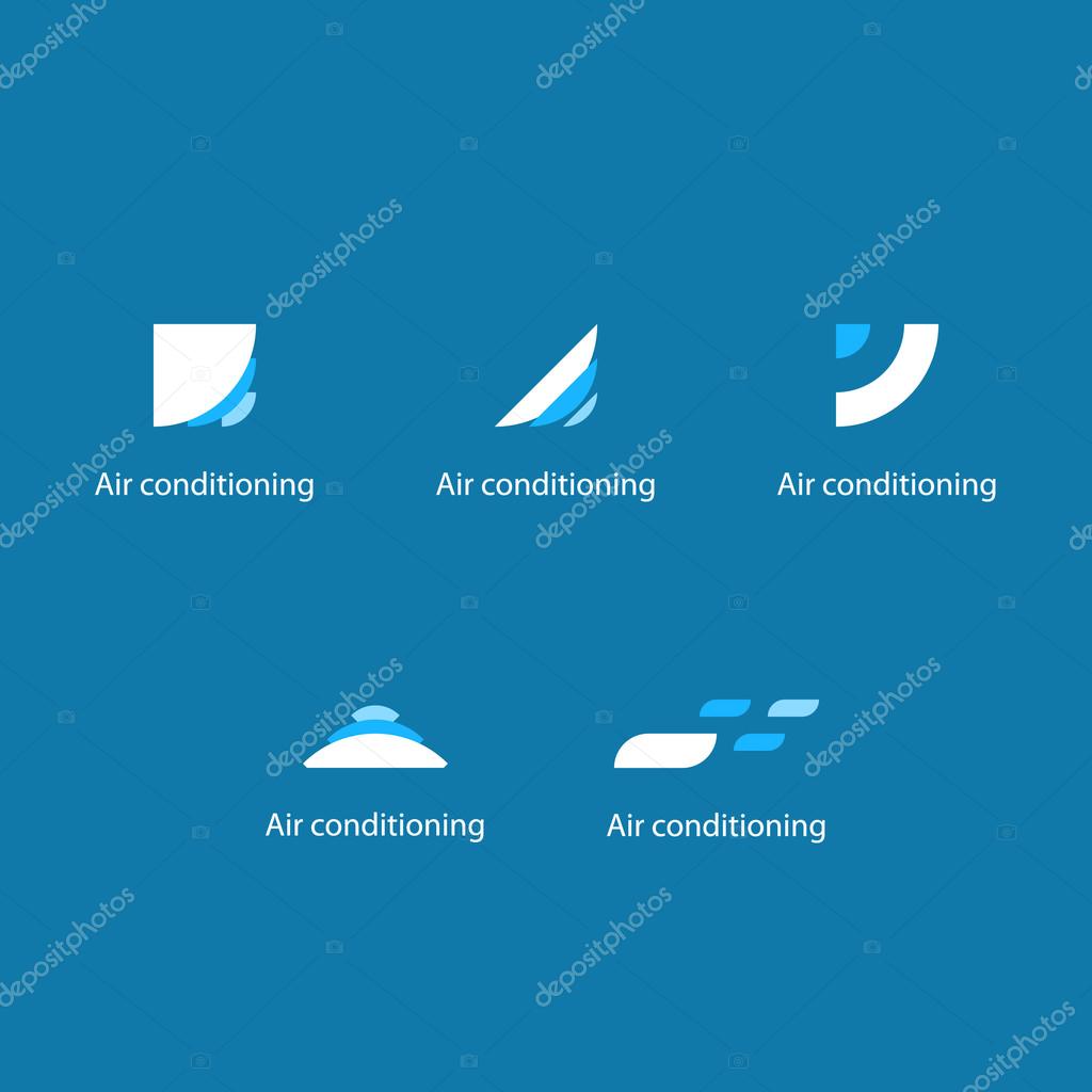 Air conditioning logos Stock Vector Image by ©Stmool #117660396