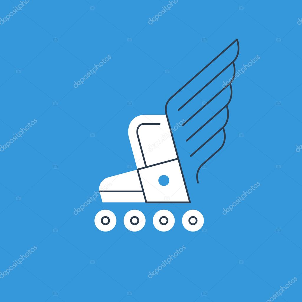 Roller skating sign. Rollerdrom. Stock Vector by ©Stmool 74416535