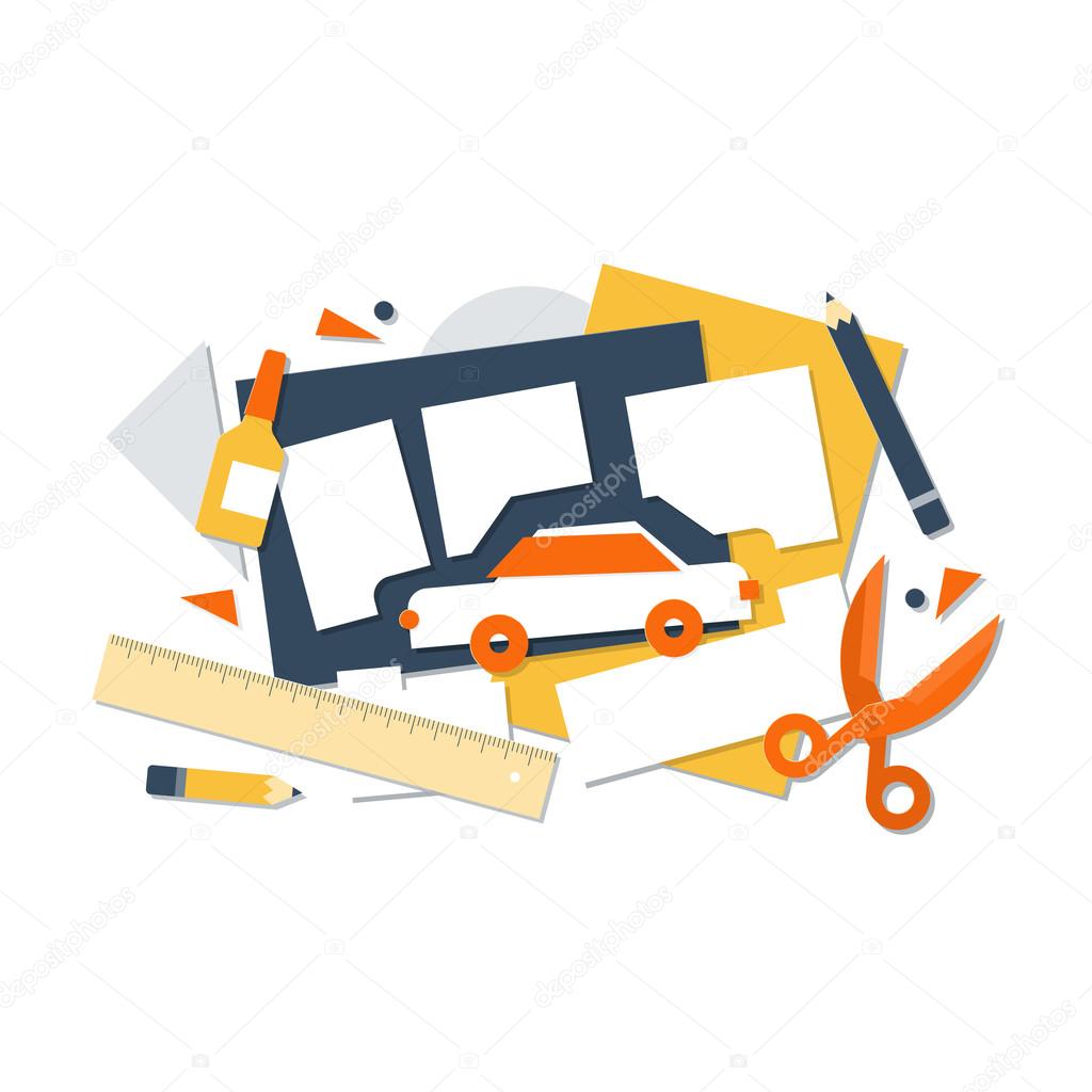 Children craft activities Stock Vector Image by ©Stmool #90241326