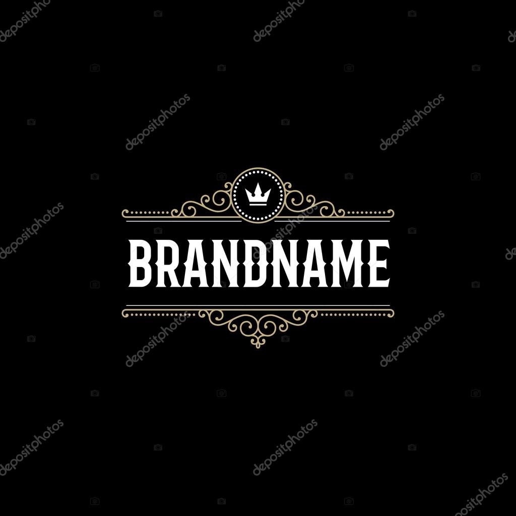 Brandname black background Stock Vector by ©tunejadez 106035044