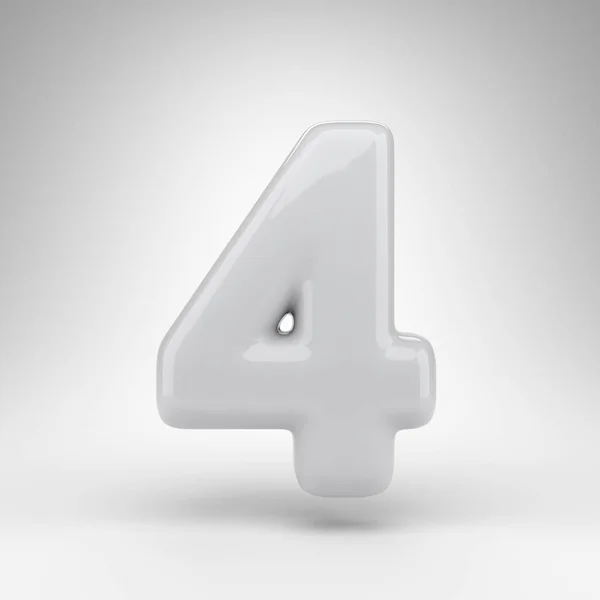 Glossy black number 4 — Stock Photo © whitebarbie #145607545