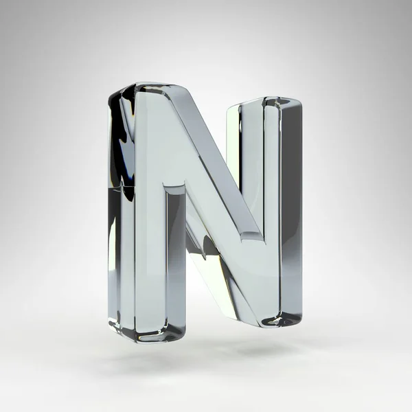 Carbon fiber 3d letter N uppercase. Black carbon font isolated on white ...