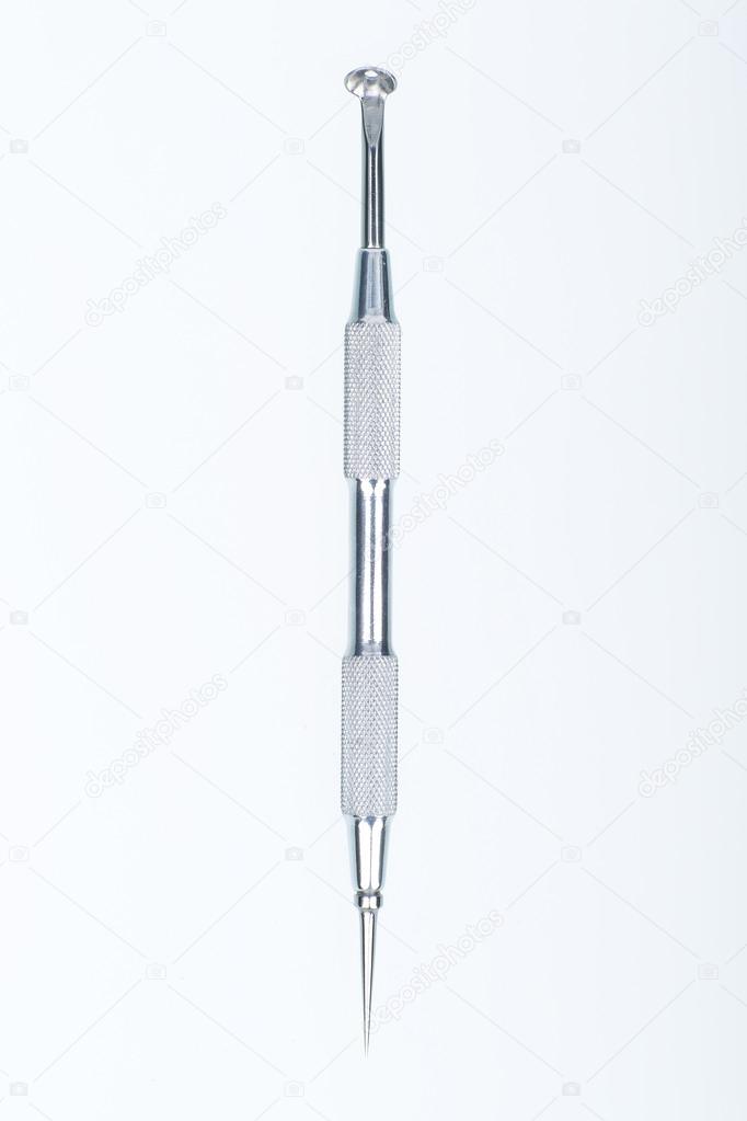 Blackhead and pimples acne needle extractor. — Stock Photo ...