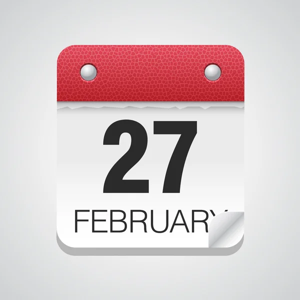 Calendar icon with February 23 Stock Vector Image by ©whitebarbie #71508071