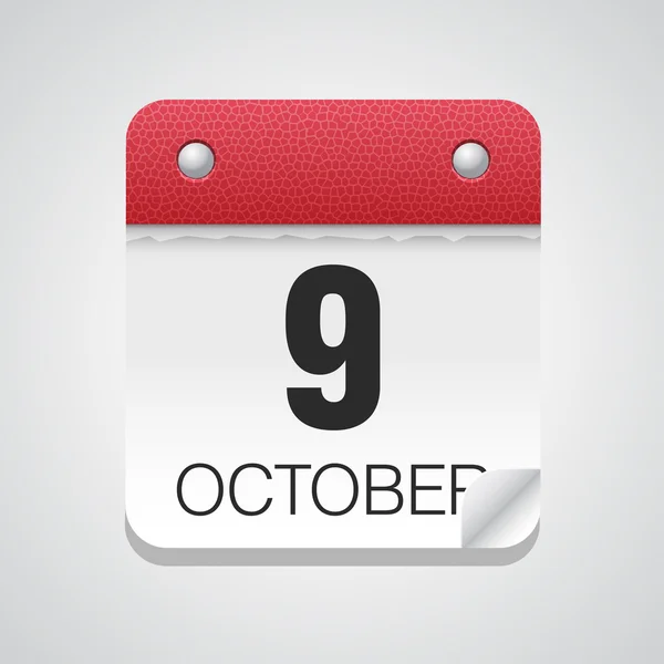 Simple calendar with October 8 Stock Vector by ©whitebarbie 71507731