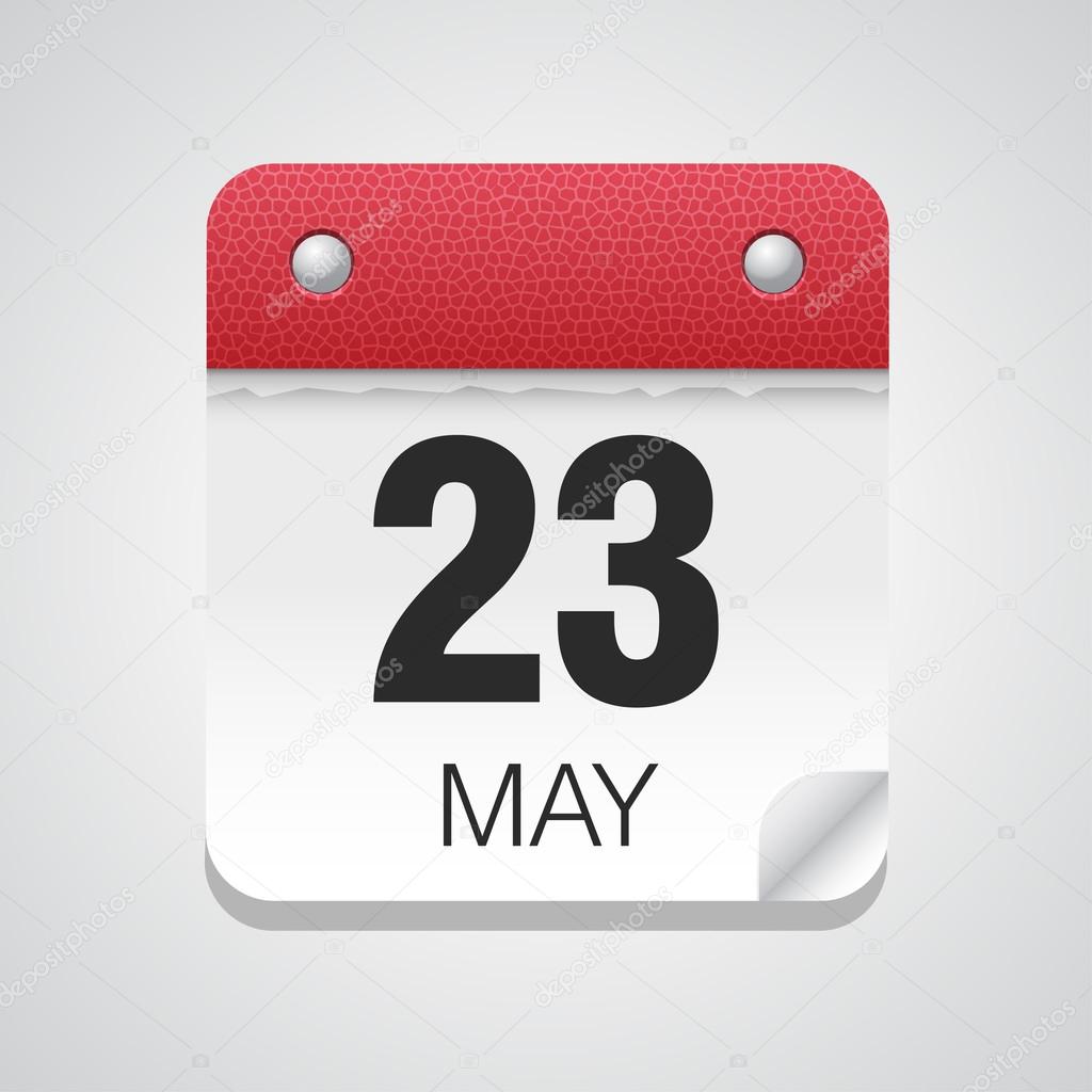 Simple calendar with May 23 Stock Vector Image by ©whitebarbie #71507643