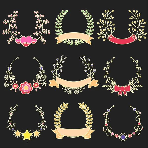 Calligraphy floral frame Stock Vector by ©whitebarbie 71606031