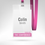 Conference badge Vertical layout. Stock Vector Image by ©whitebarbie ...