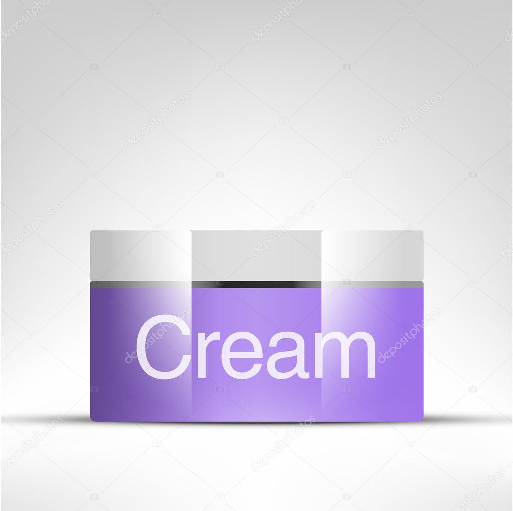Cosmetic Container for Cream Stock Vector by ©whitebarbie 81779348