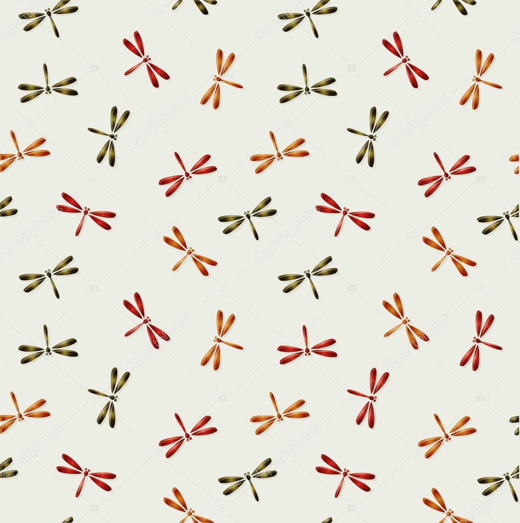 Dragonfly pattern Stock Vector by ©gordanas 70093179
