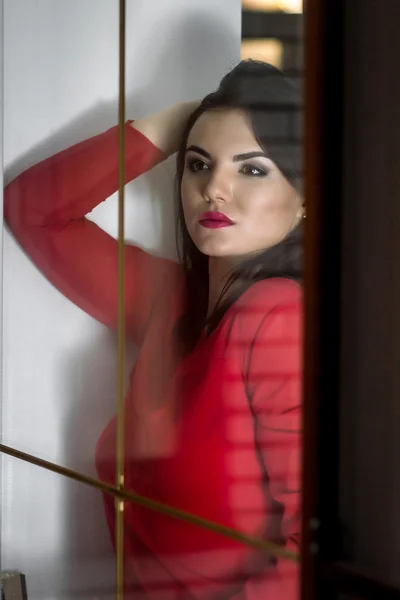 Gazing through window Stock Photos, Royalty Free Gazing through window ...