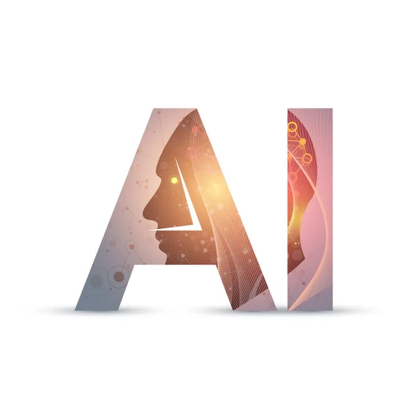 Artificial Intelligence Logo. Artificial Intelligence and Machine ...
