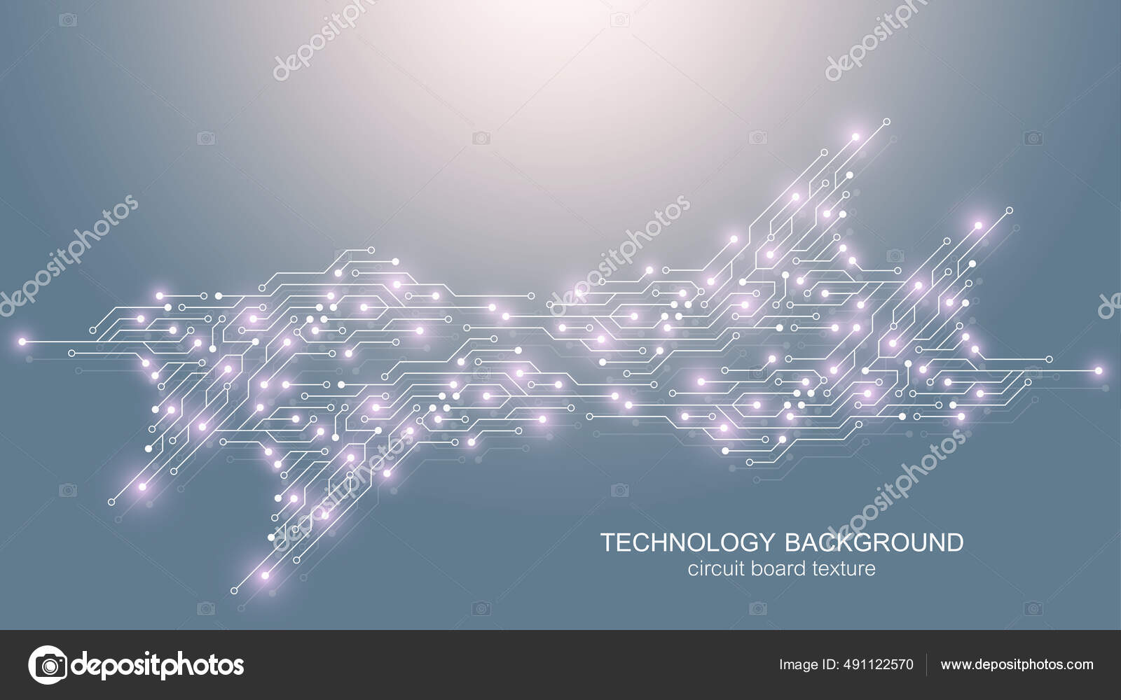 Motherboard vector background with circuit board electronic elements ...