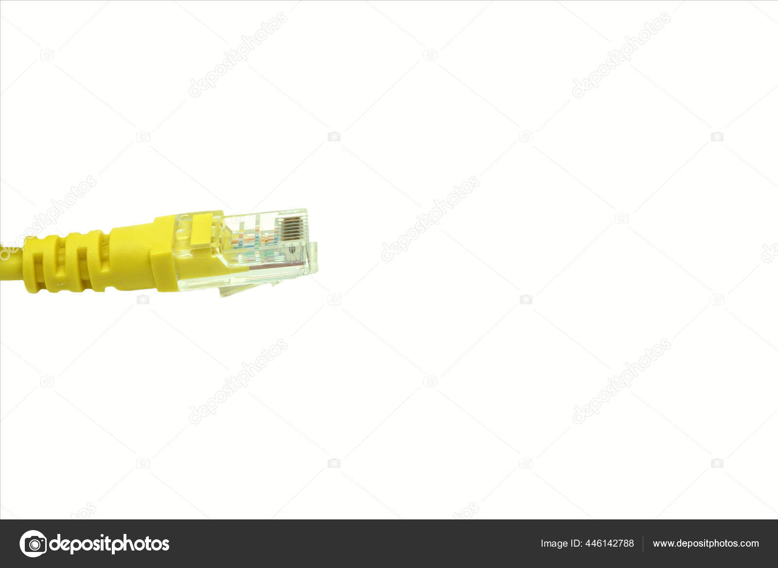 Close Connector Yellow Cables — Stock Photo © jaggid.boonma.yahoo.co.th ...