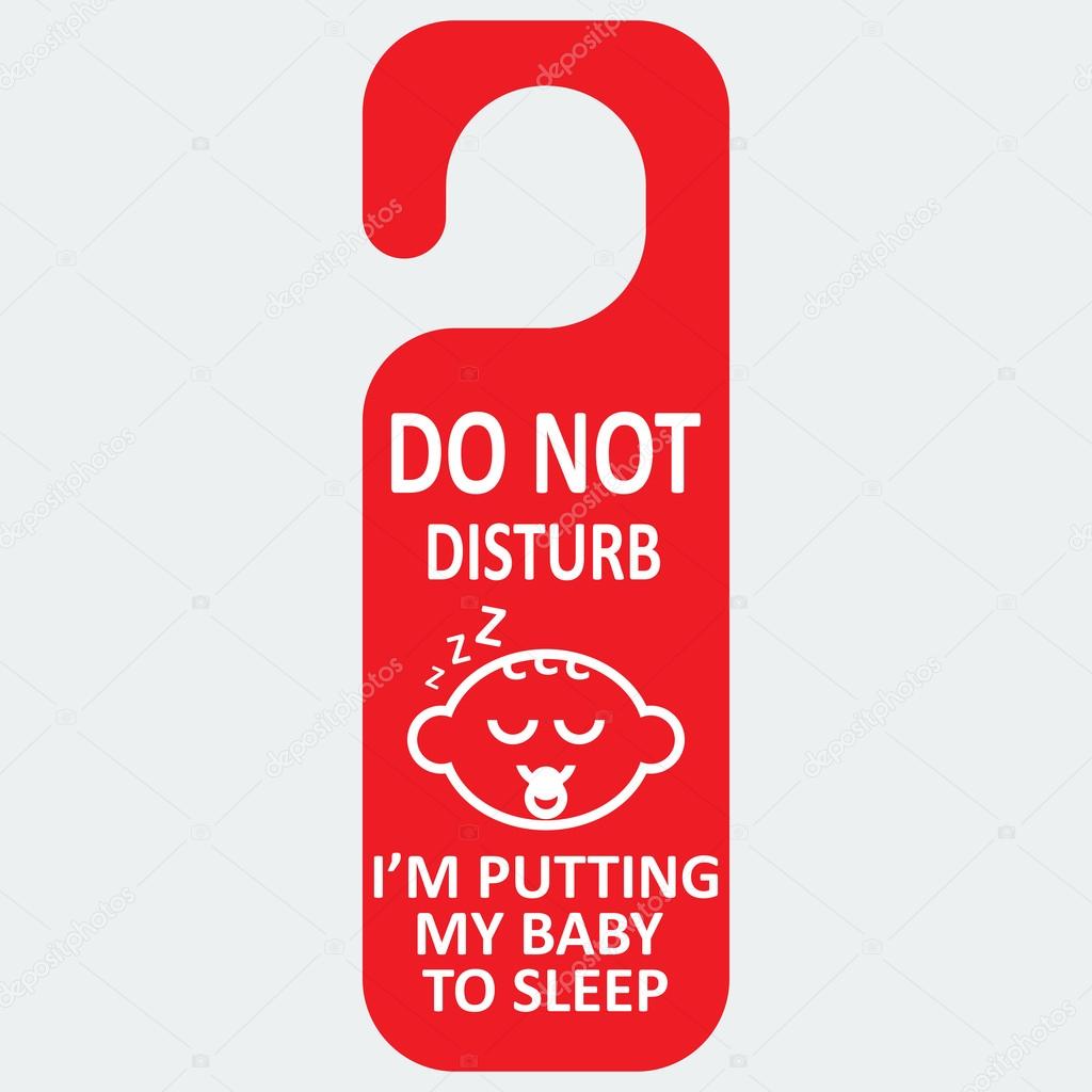 Do not disturb sign — Stock Vector © FamilyF #65688461