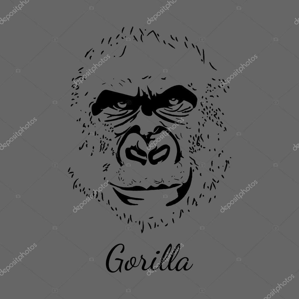 Angry Gorilla Stencil