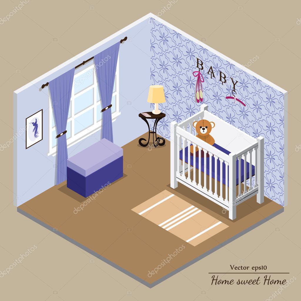 Vector 3D interior Stock Vector by ©FamilyF 99001390