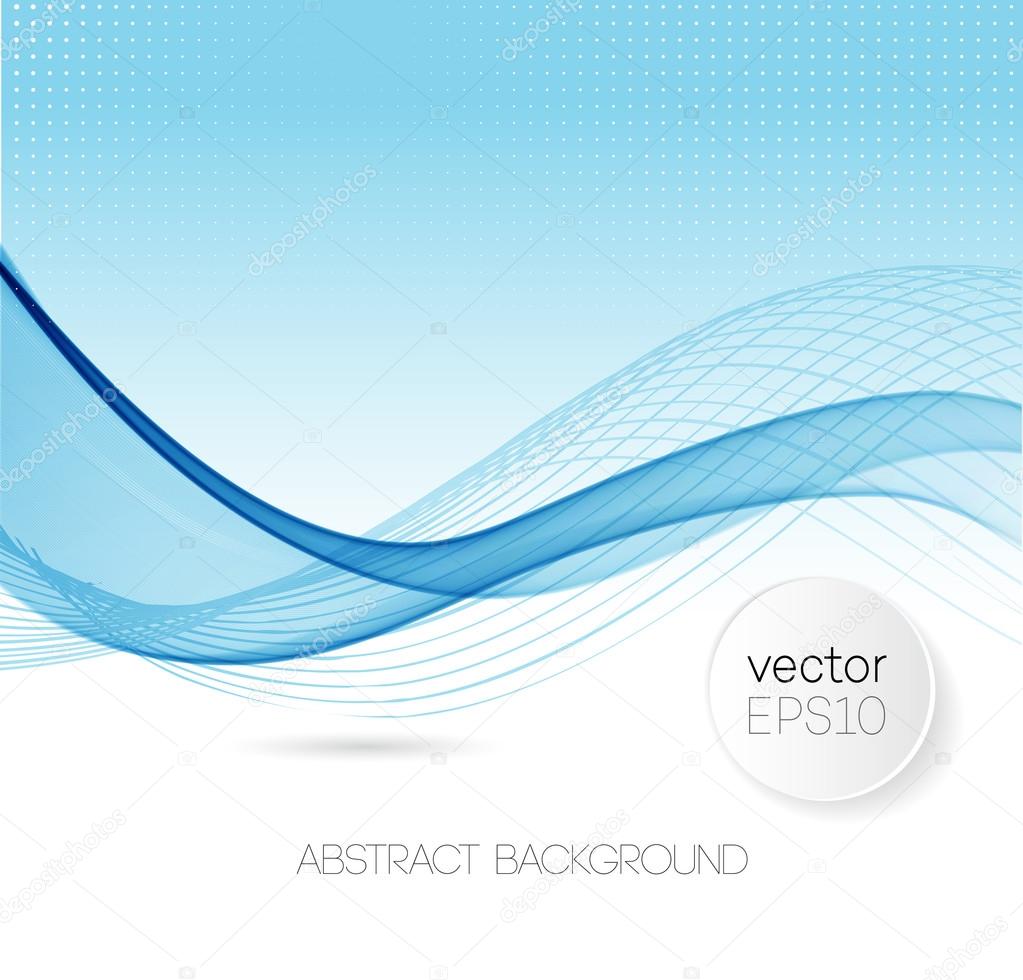 Abstract curved lines background. Template design — Stock Vector ...