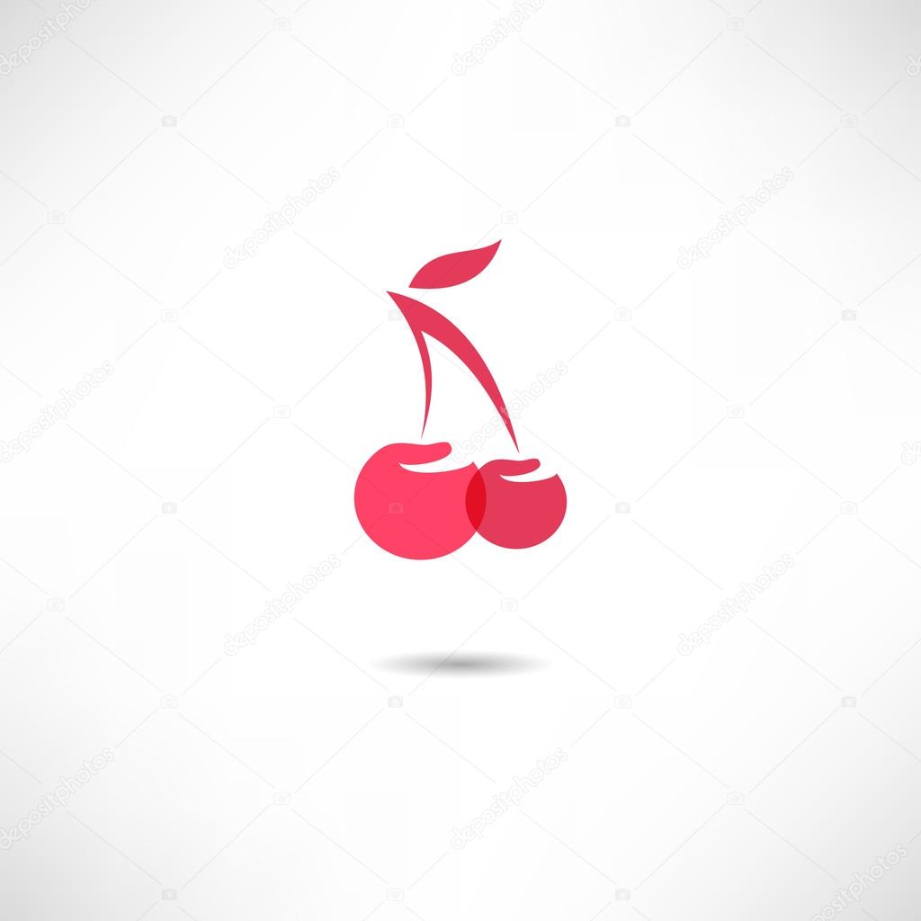 Red Cherry icon Stock Vector Image by ©Alexandrovskyi #65112297